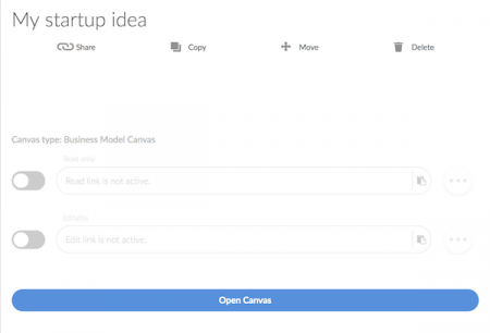 Privacy Update: Turn off or recreate canvas share links - Canvanizer