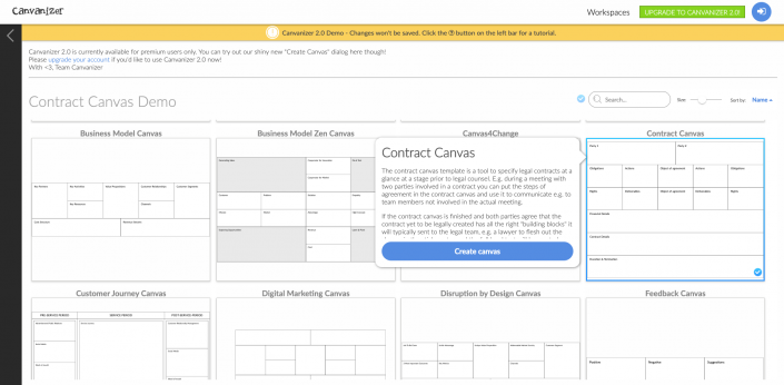 Improved new canvas dialog - Canvanizer