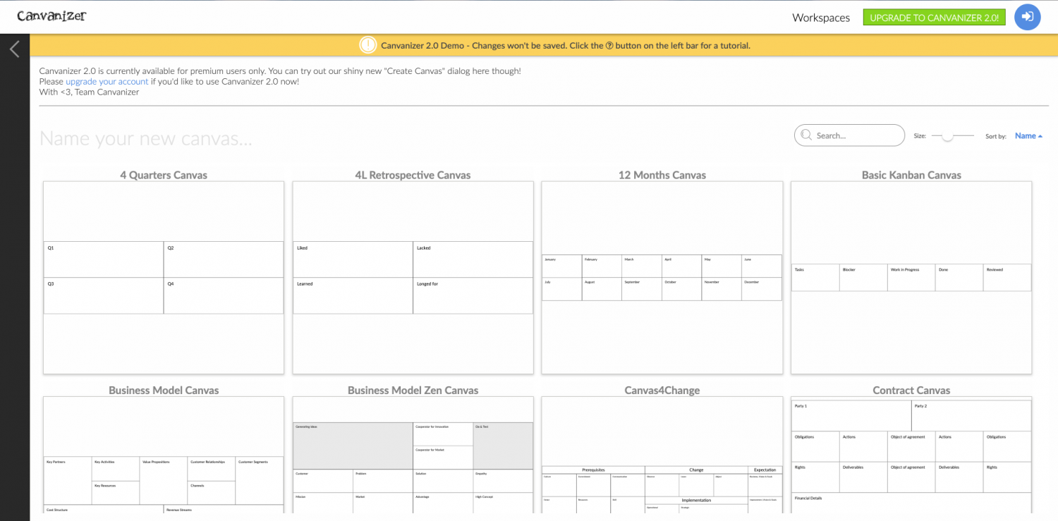 Improved new canvas dialog - Canvanizer